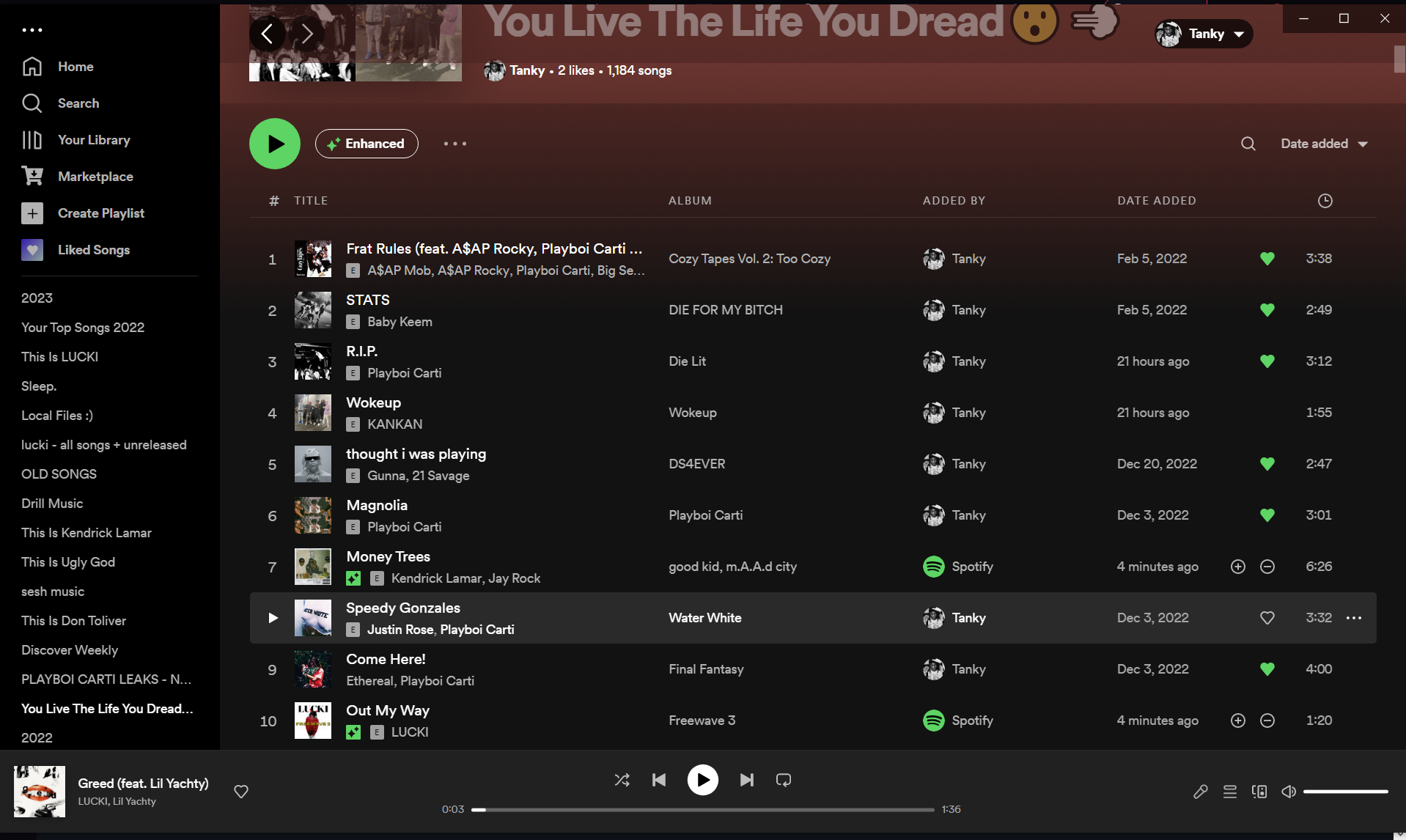[Play Enhanced Songs] [Bug] It plays the same enhanced songs even after adding or removing an ...