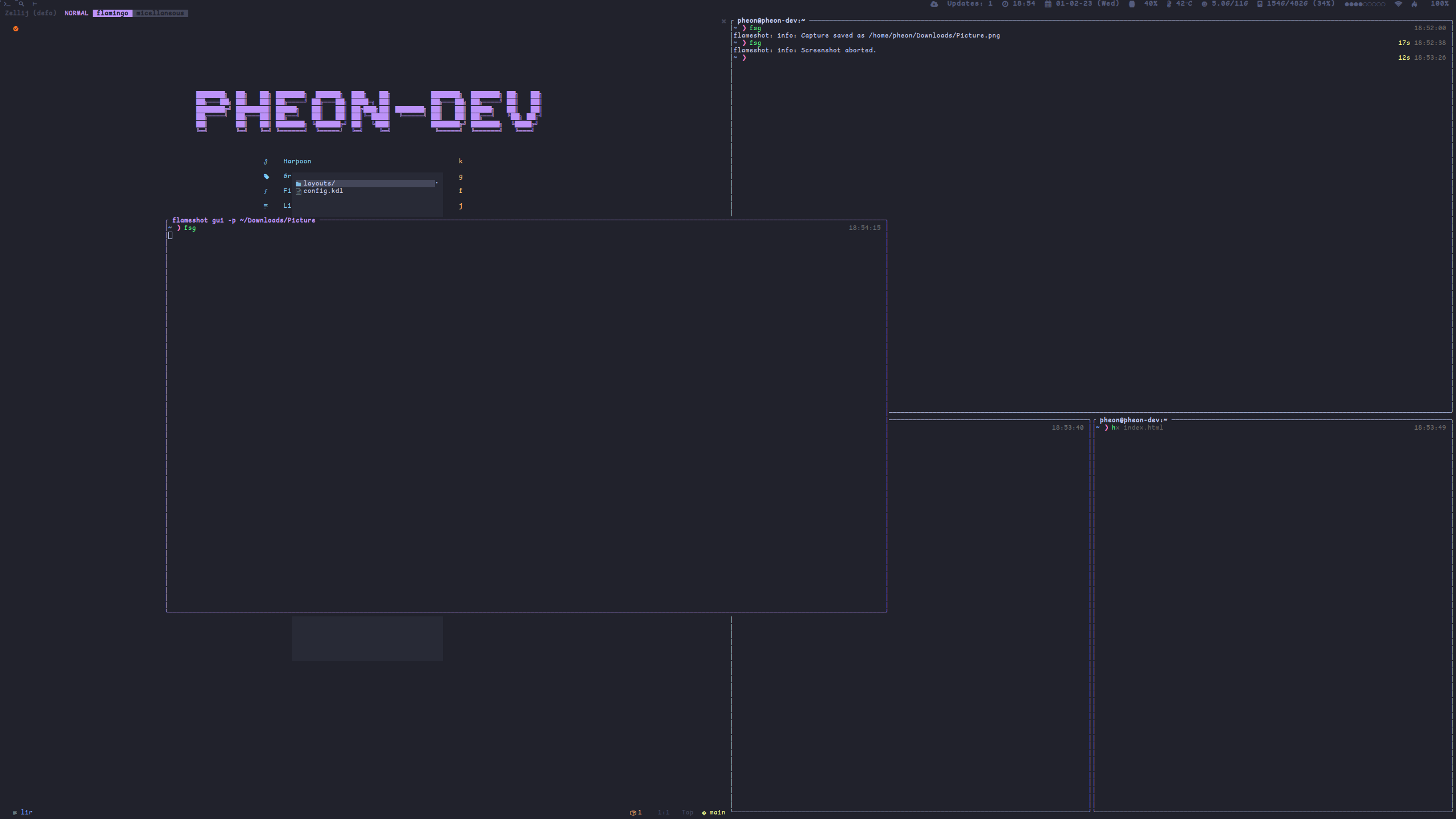 Feature: no frames for single pane tabs · Issue #2129 · zellij-org/zellij · GitHub