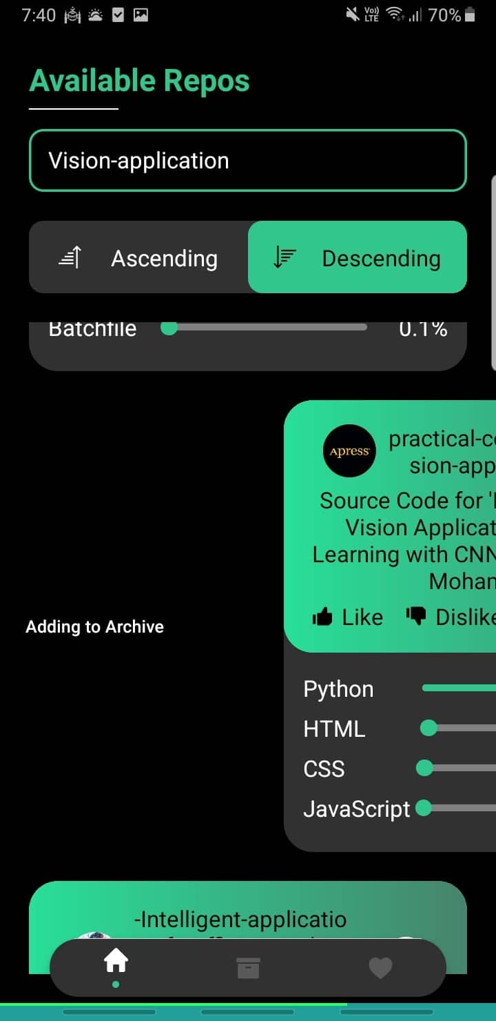 GitHub - ahmedfarouk2000/Vision-application: Fetch github repos apis