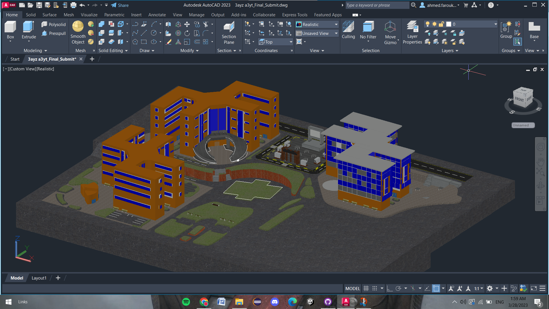 GitHub - ahmedfarouk2000/GUC-Campus-3d-modeling: 3D model of GUC Campus with 3 buildings (B, C ...