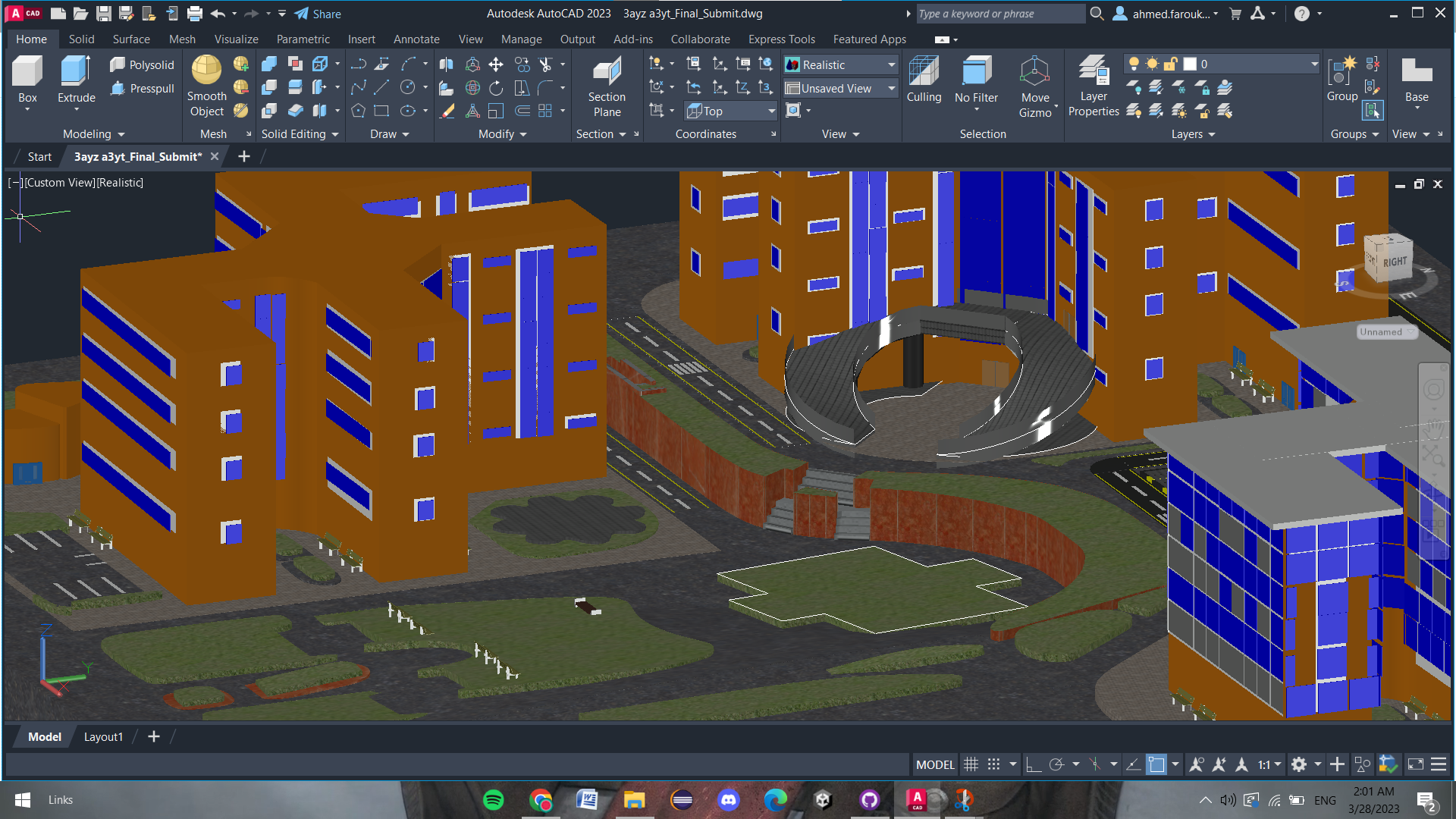 GitHub - ahmedfarouk2000/GUC-Campus-3d-modeling: 3D model of GUC Campus with 3 buildings (B, C ...
