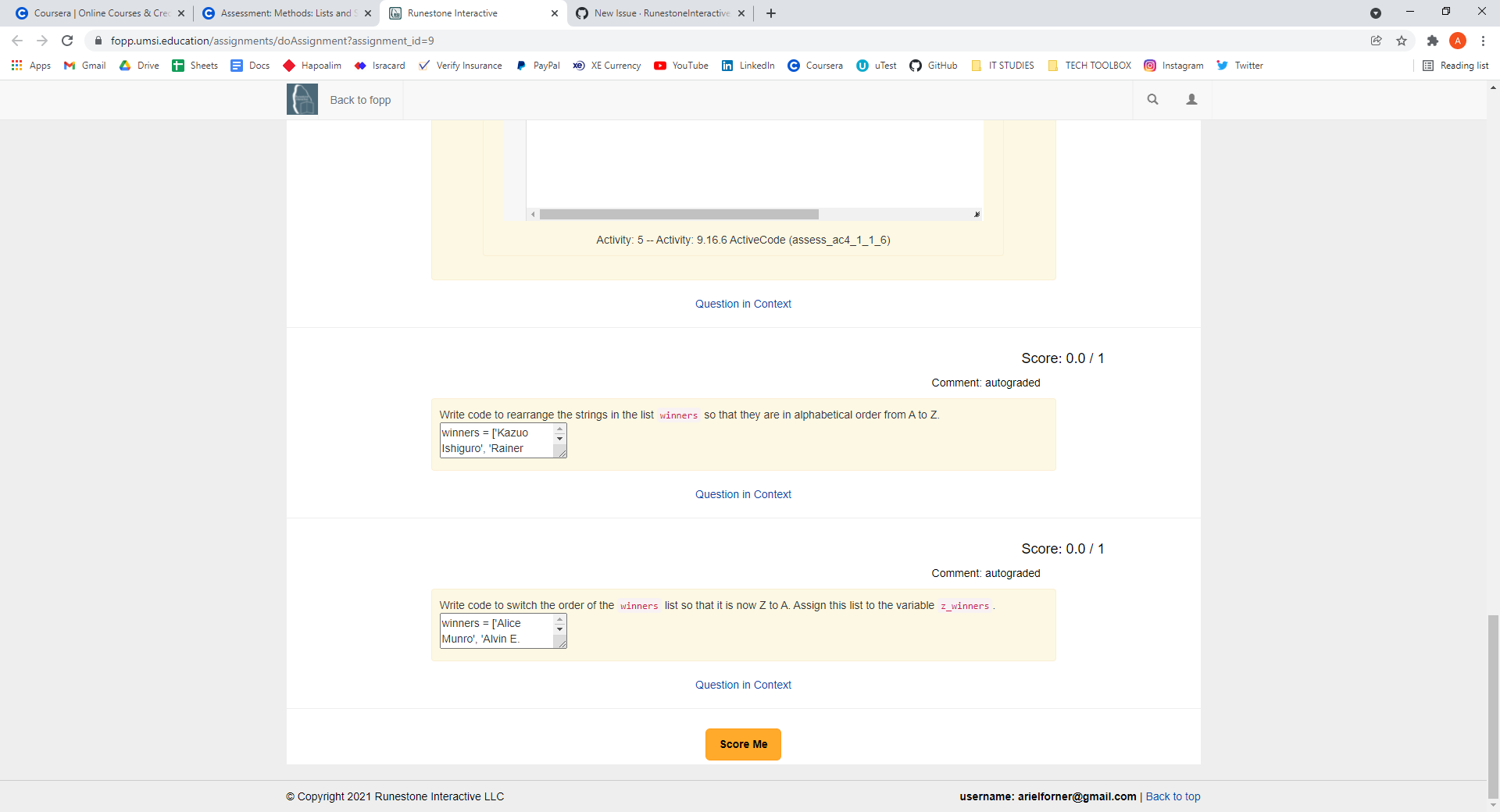 2 questions in assessment do not load, can't pass the test as a result ...