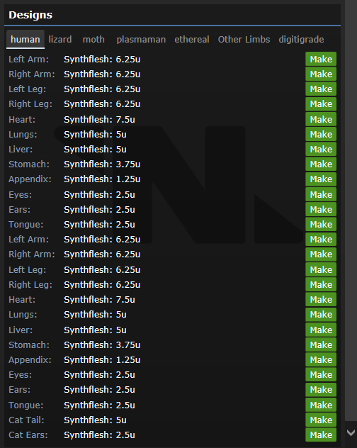Alien Limb Grower menu doesn't show things normally. · Issue #74875 · tgstation/tgstation · GitHub
