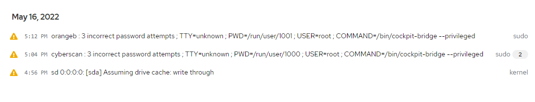 3 incorrect password attempts · Issue #10500 · cockpit-project/cockpit ...