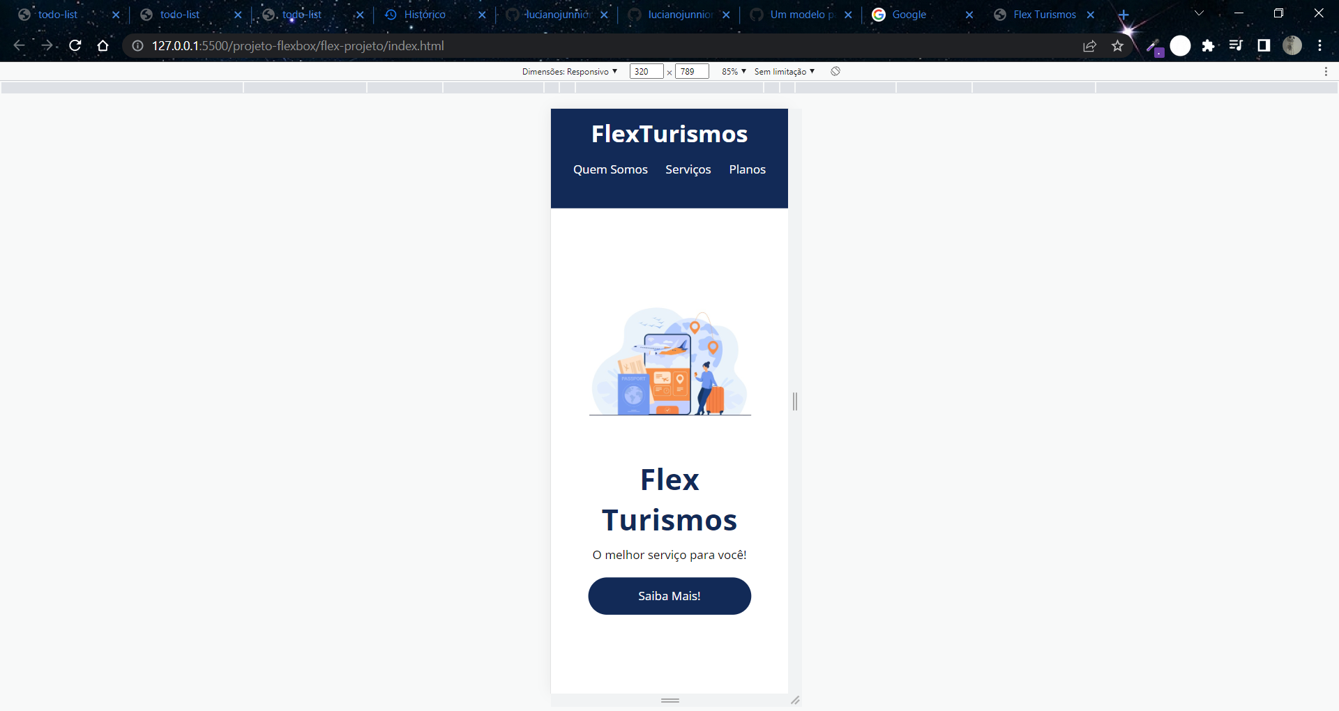 GitHub - JohnPetros/projeto-flexbox: Site com o tema agência de turismo, feito durante o curso ...