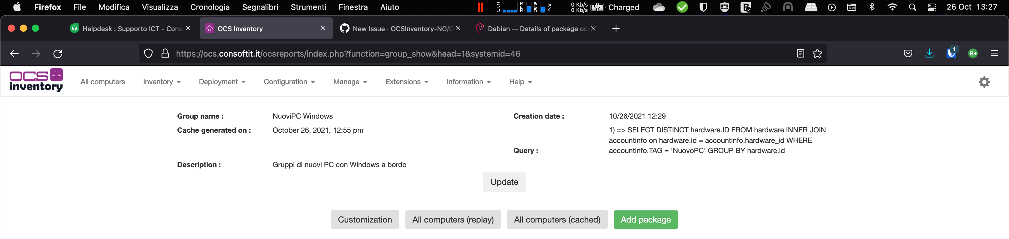 Bug Dynamic Group Not Updating As Espected · Issue 1278 · Ocsinventory Ngocsinventory