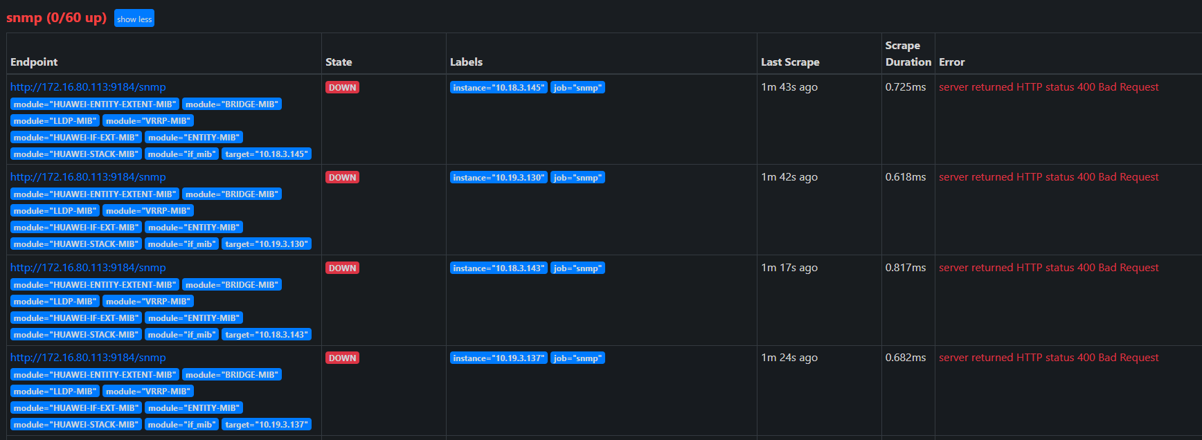 Excuse me, how do I set up multiple module queries? [error:'module' parameter must only be ...