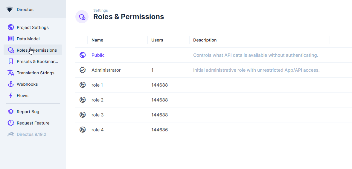 User Roles not loading · Issue #16207 · directus/directus · GitHub