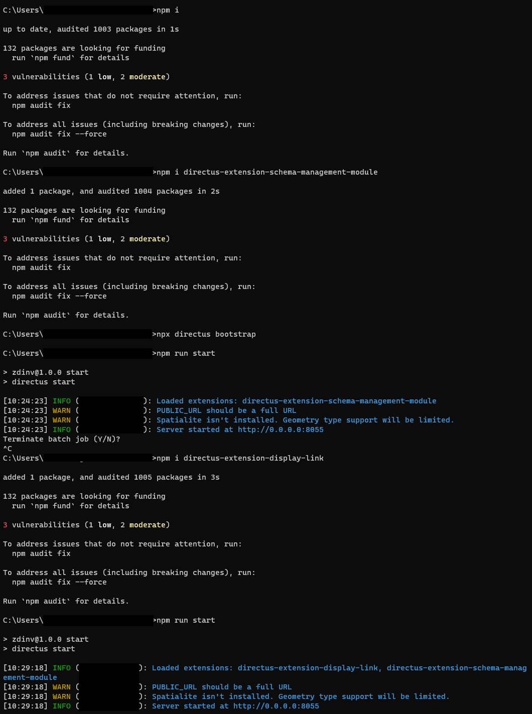 can't install any extension in windows · Issue #16697 · directus/directus · GitHub