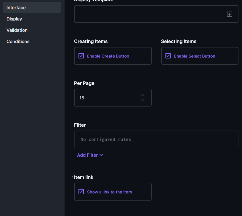 Show A Link To The Item Opens Itemsdirectususers Instead Of User