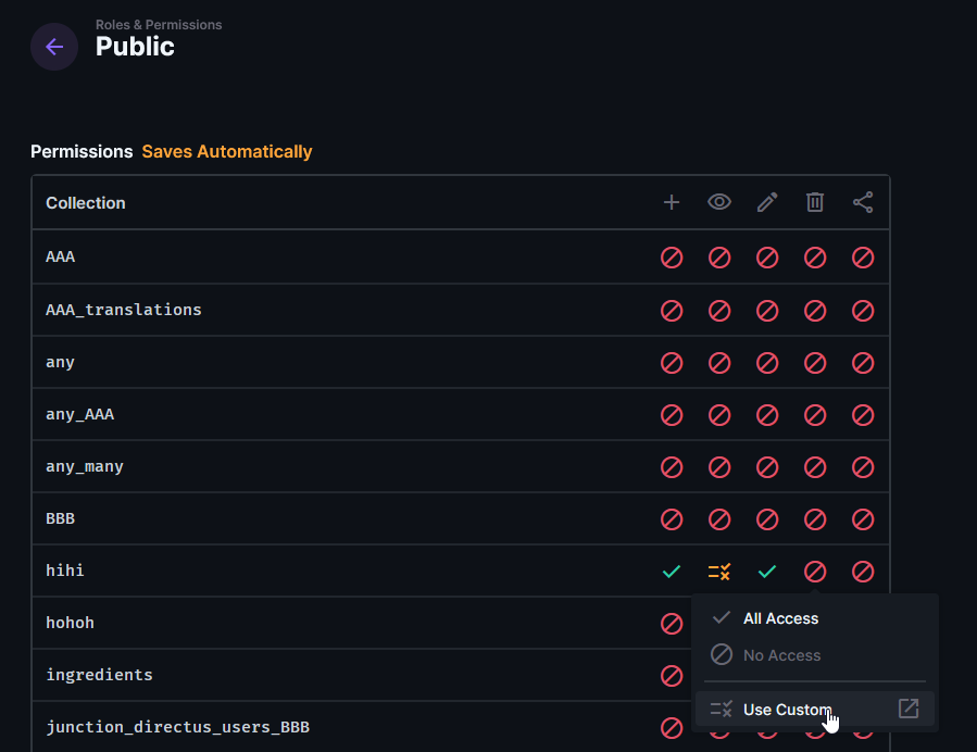 Unable to Individually Set CRUD Permissions; Missing 🚫 Emoji · Issue #19666 · directus/directus ...