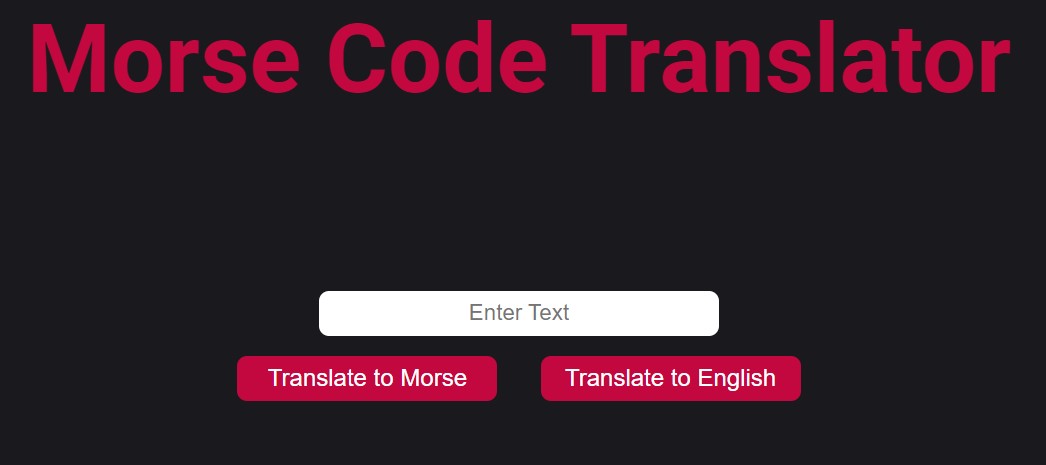 GitHub - Habib-Usman/Morse-Code-Translator: A very simple morse code ...