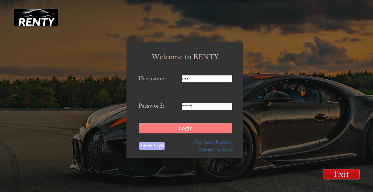 GitHub - wong-hj/java-car-rental-system: Car Rental System with GUI created with Java JFrame ...
