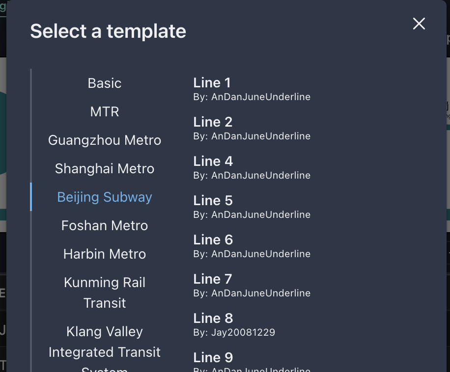 Show template author in a separate line · Issue #442 · railmapgen/rmg · GitHub