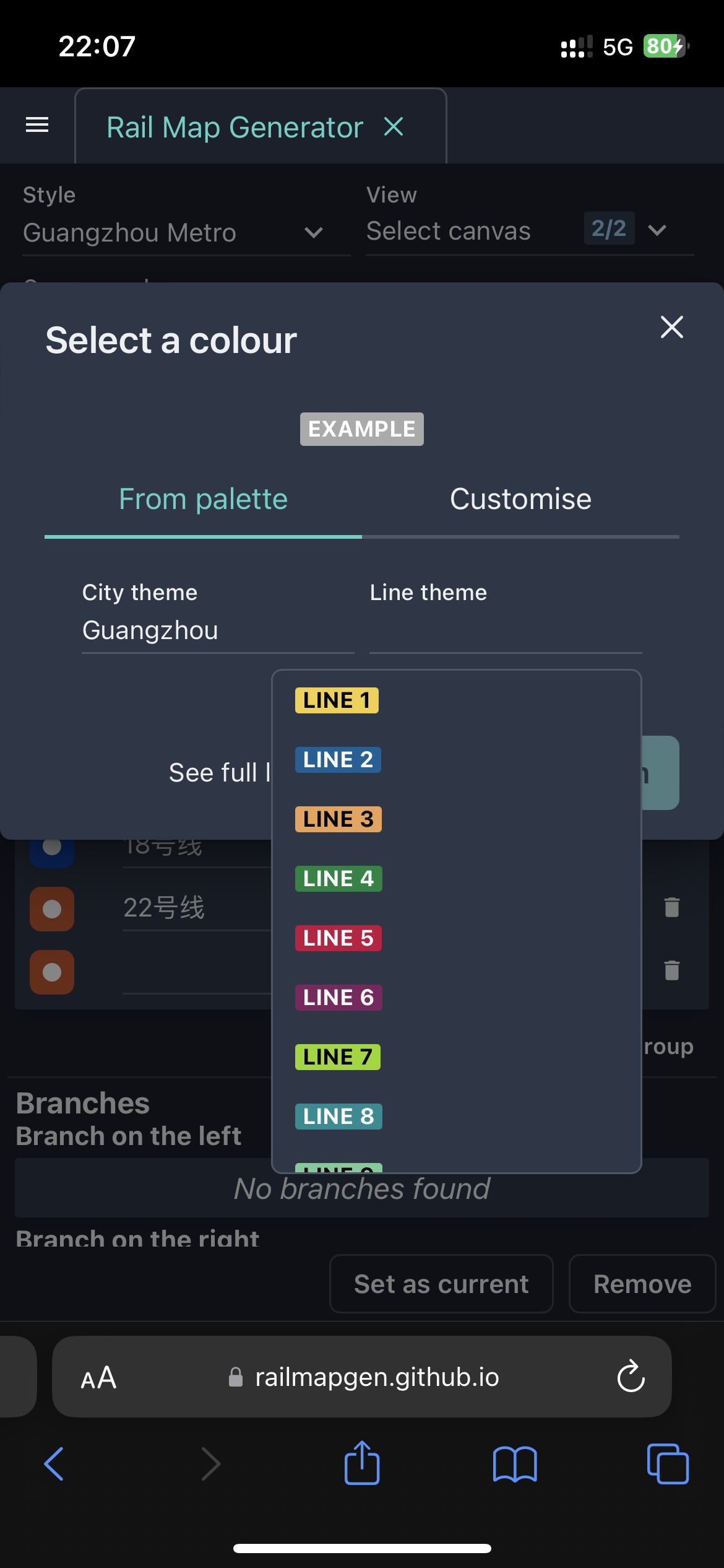 Unable to reuse the colour of recently used lines in 5.7.7 · Issue #474 · railmapgen/rmg · GitHub