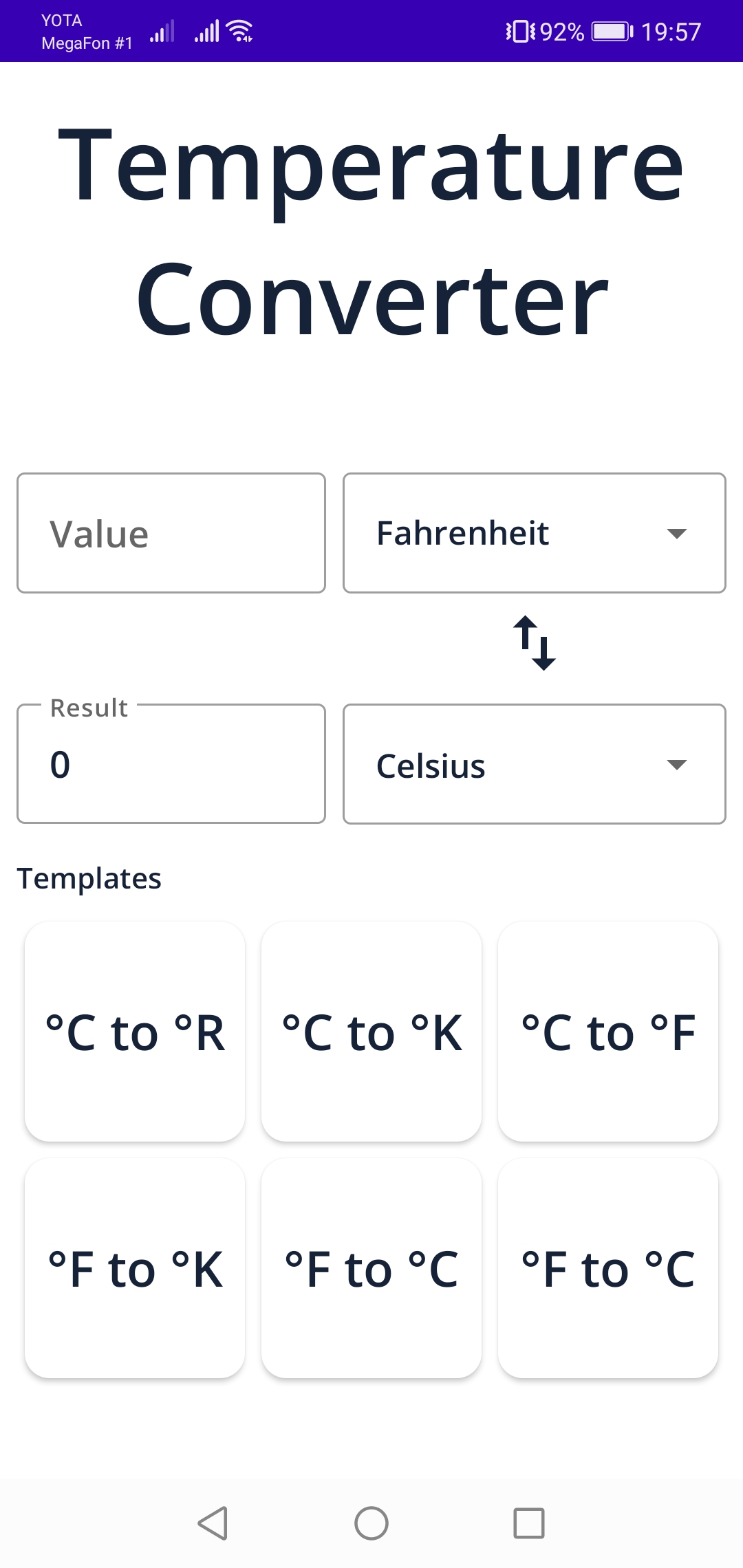 GitHub - Dad52/Temperature-converter: Мгновенный конвертер величин для перевода между ...