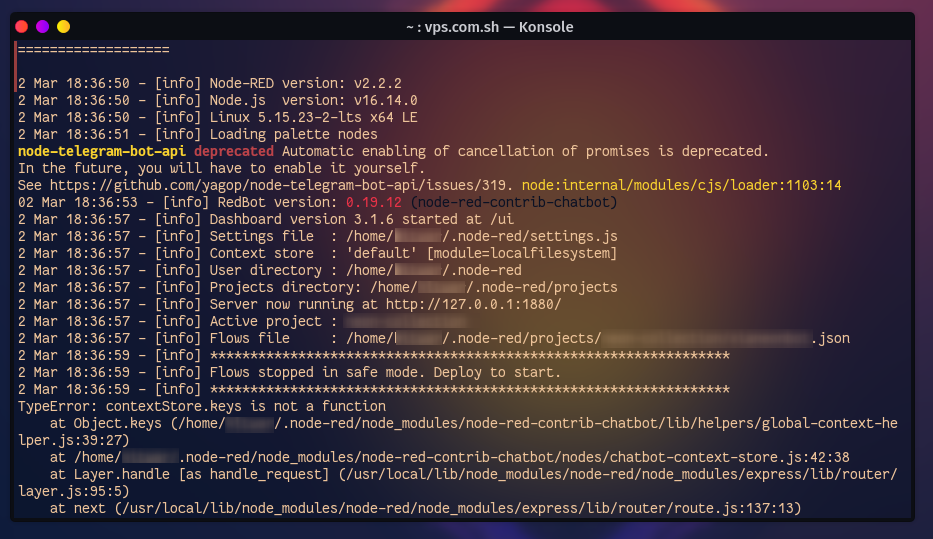 v0.19.12 | contextStore.keys is not a function · Issue #527 · guidone/node-red-contrib-chatbot ...