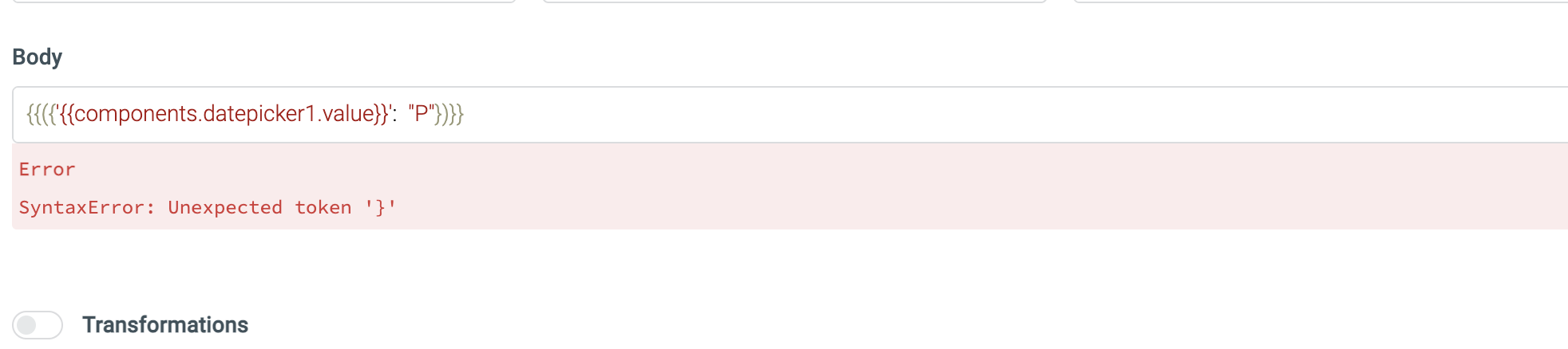 [GoogleSheets as DataSource] Query - Update data to a spreadsheet, Issue - Unable to set object ...