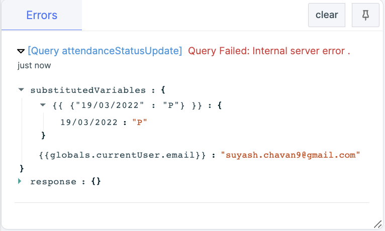 Google sheets update query is failing · Issue #2715 · ToolJet/ToolJet ...