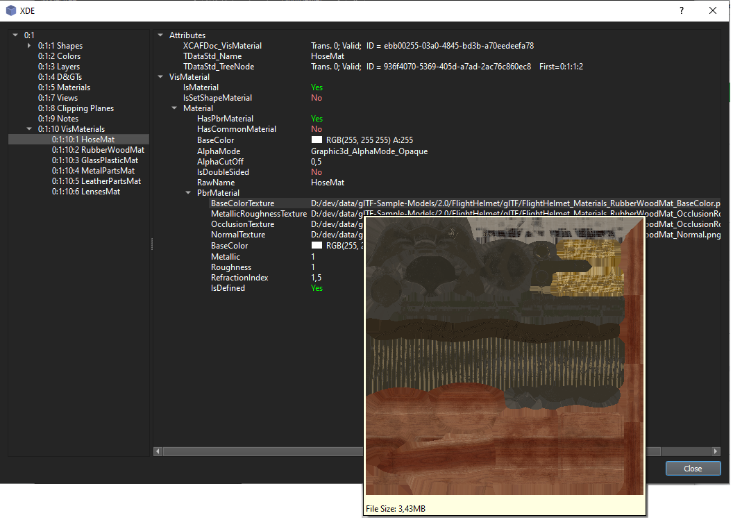 Show texture image in XDE inspect · Issue #168 · fougue/mayo · GitHub