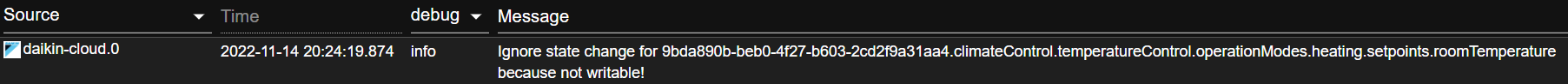 ignore state change - not writable · Issue #157 · Apollon77/ioBroker.daikin-cloud · GitHub