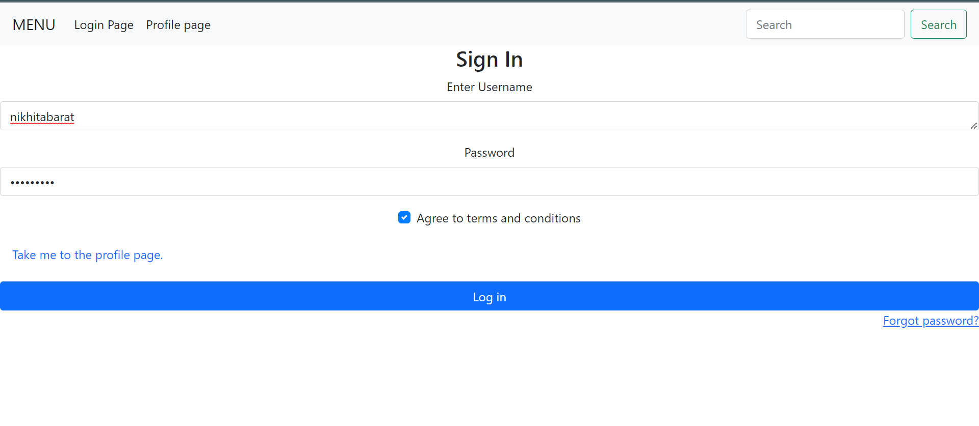 GitHub - NikhitaBarat/login-page