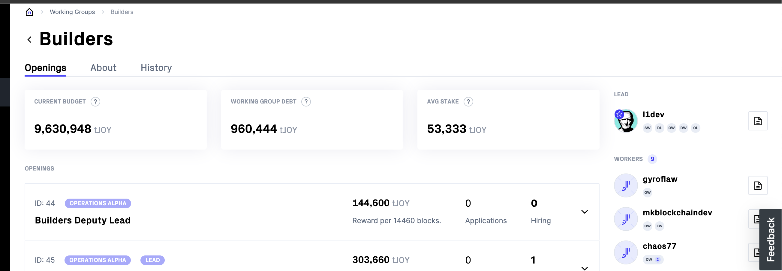 Create an opening · Issue #306 · Joystream/pioneer · GitHub