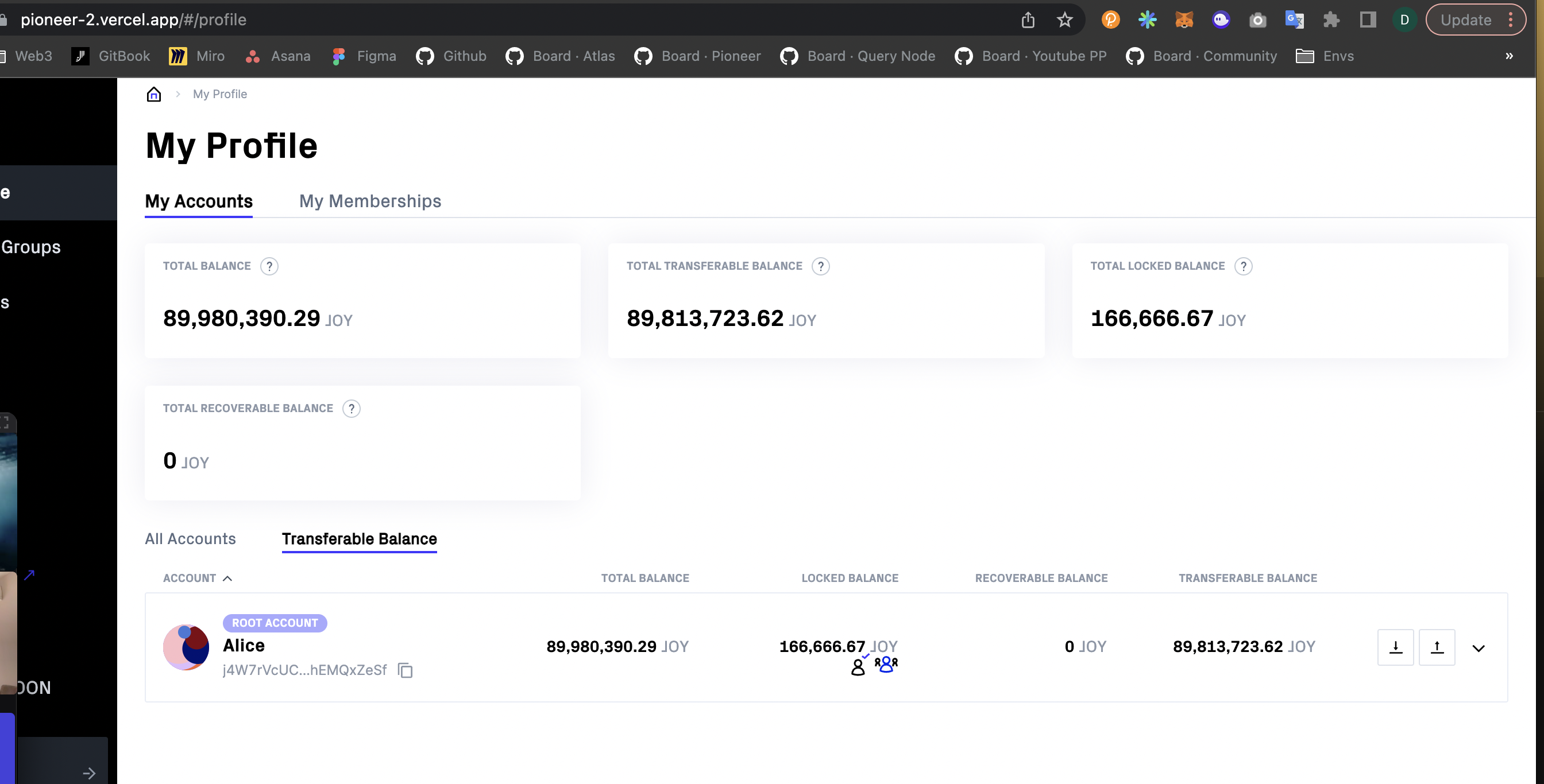 Profile page shows inconsistent number of digits · Issue #3990 · Joystream/pioneer · GitHub