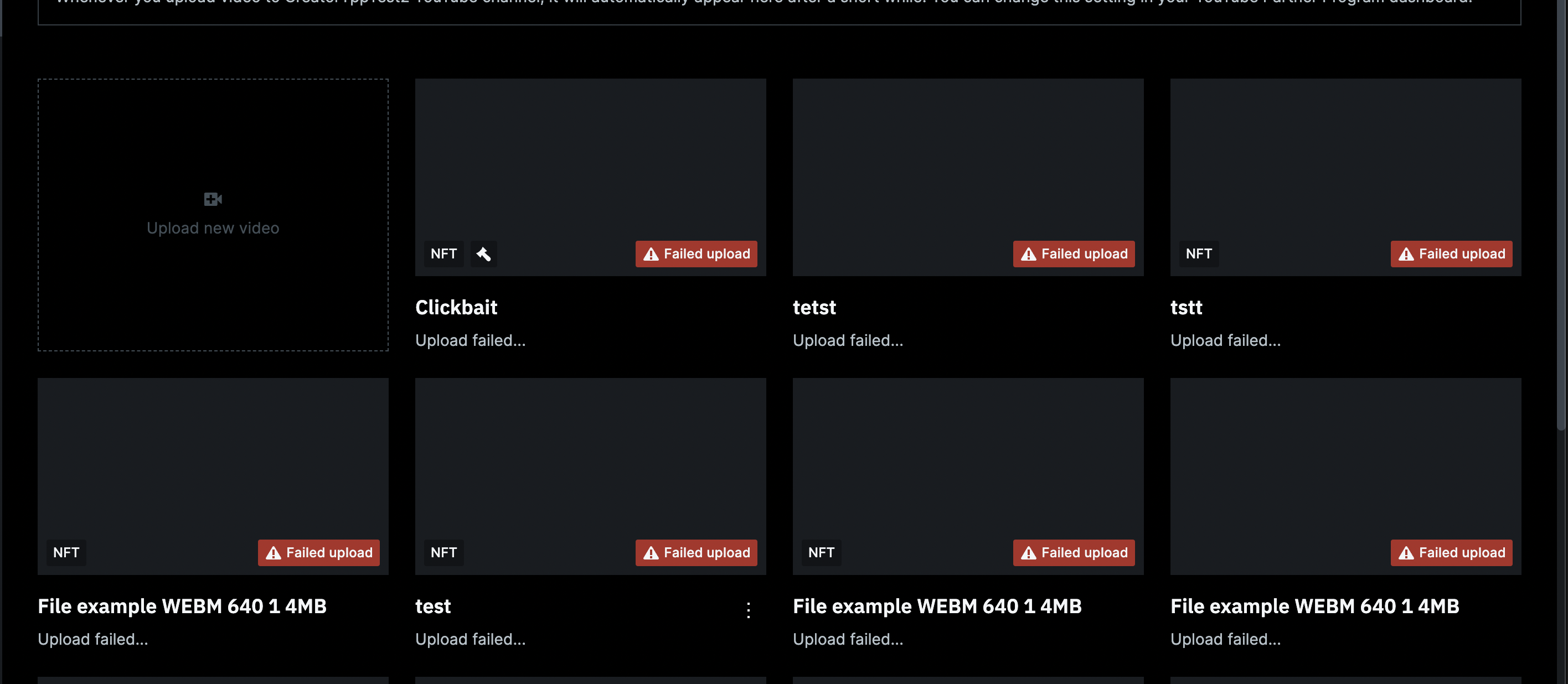 Display tiles that are syncing with youtube - integration · Issue #3526 · Joystream/atlas · GitHub