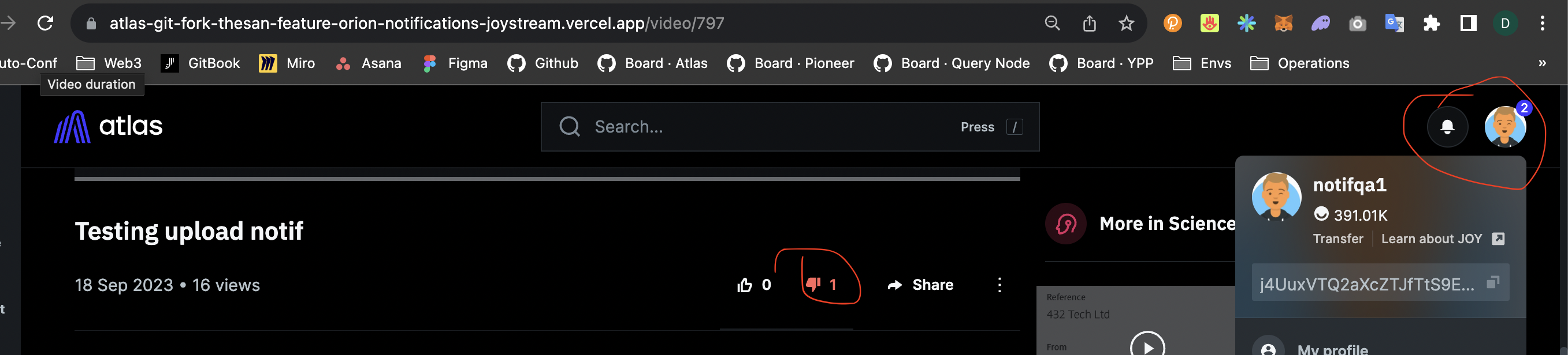 Notifications QA · Issue #4891 · Joystream/atlas · GitHub