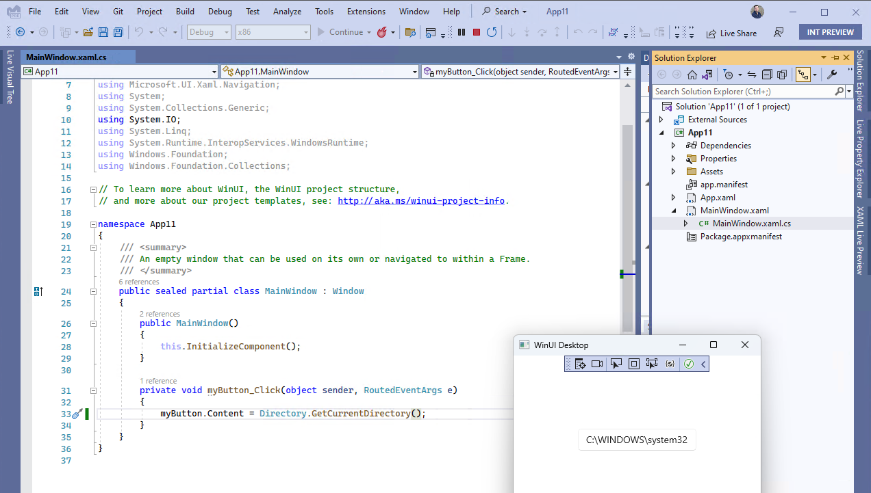 .net MAUI debugging -> GetCurrentDirectory() points to C:\windows\system32 · Issue #8091 ...