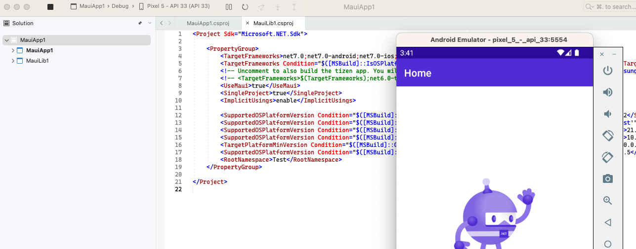 MAUI Android projects generate an \obj\Debug\net6.0-android\Resource.designer.cs file containing ...