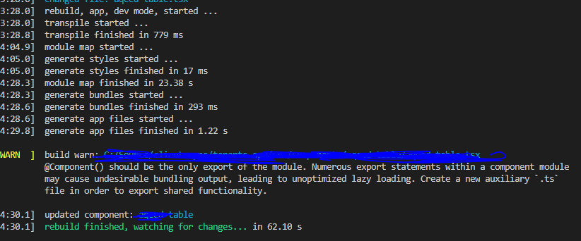 Rebuild takes 1 minute · Issue #1249 · ionic-team/stencil · GitHub