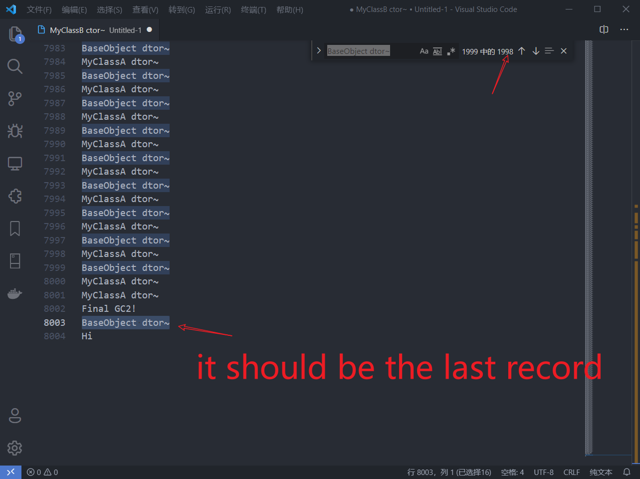 ctrl + f (or h) to find (or replace) string sometimes get the wrong hit count · Issue #121527 ...