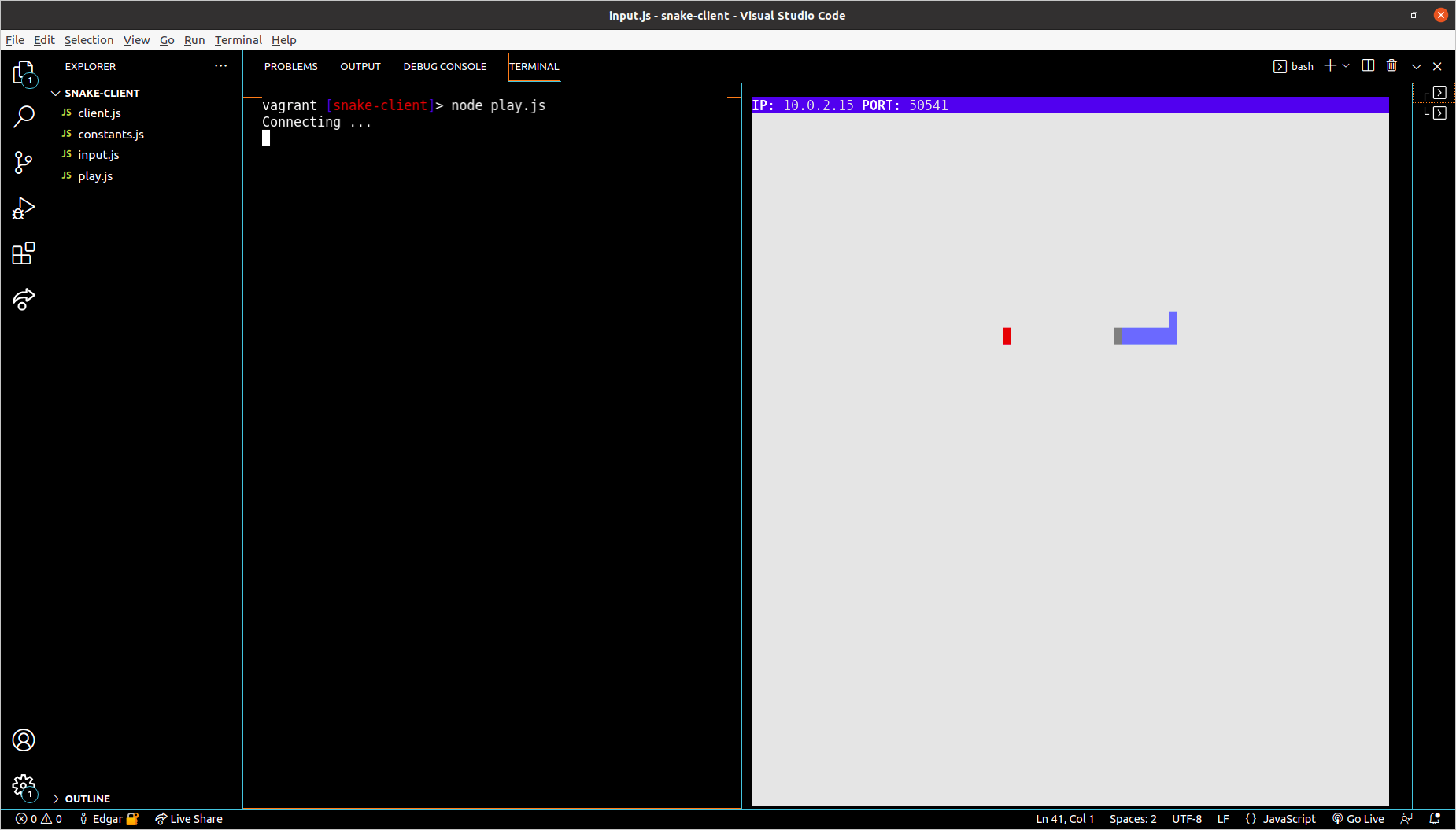 GitHub - Edgarsar/snake-client