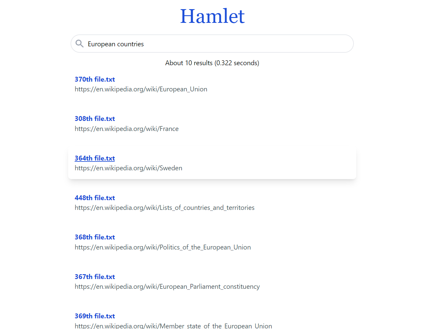 GitHub - Amirkz80/Hamlet-Search-Engine: Hamlet is a micro Search Engine, It lets users perform ...