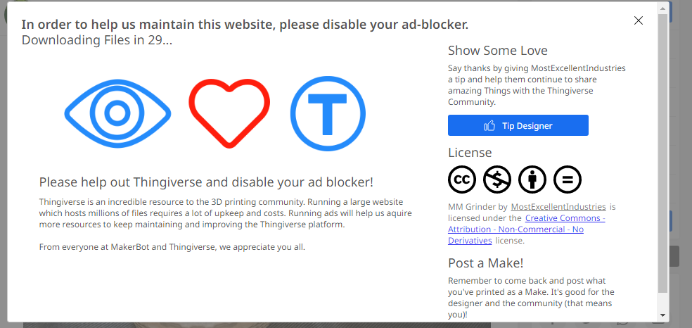 thingiverse.com: detection · Issue #17704 · uBlockOrigin/uAssets · GitHub
