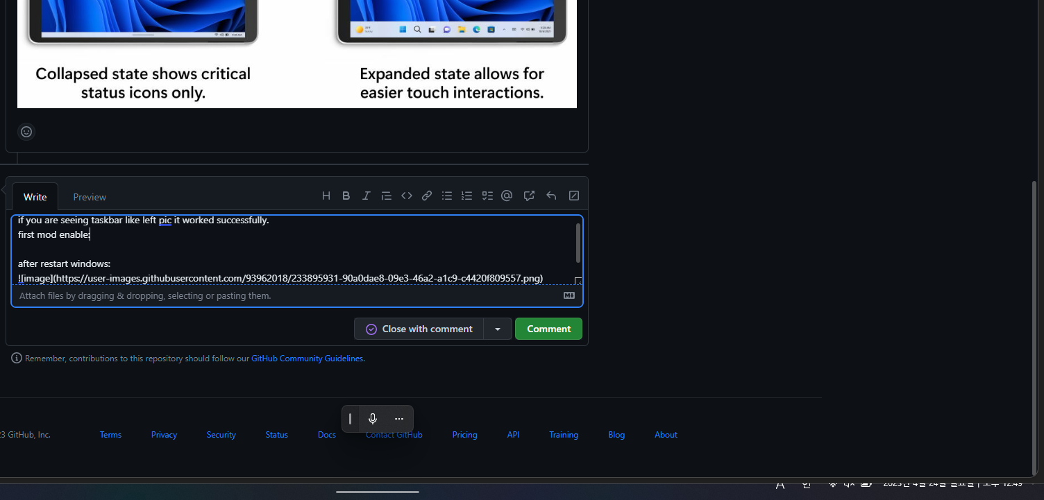 Taskbar height and icon size - behavior is inconsistent on win11 tablet mode · Issue #184 ...