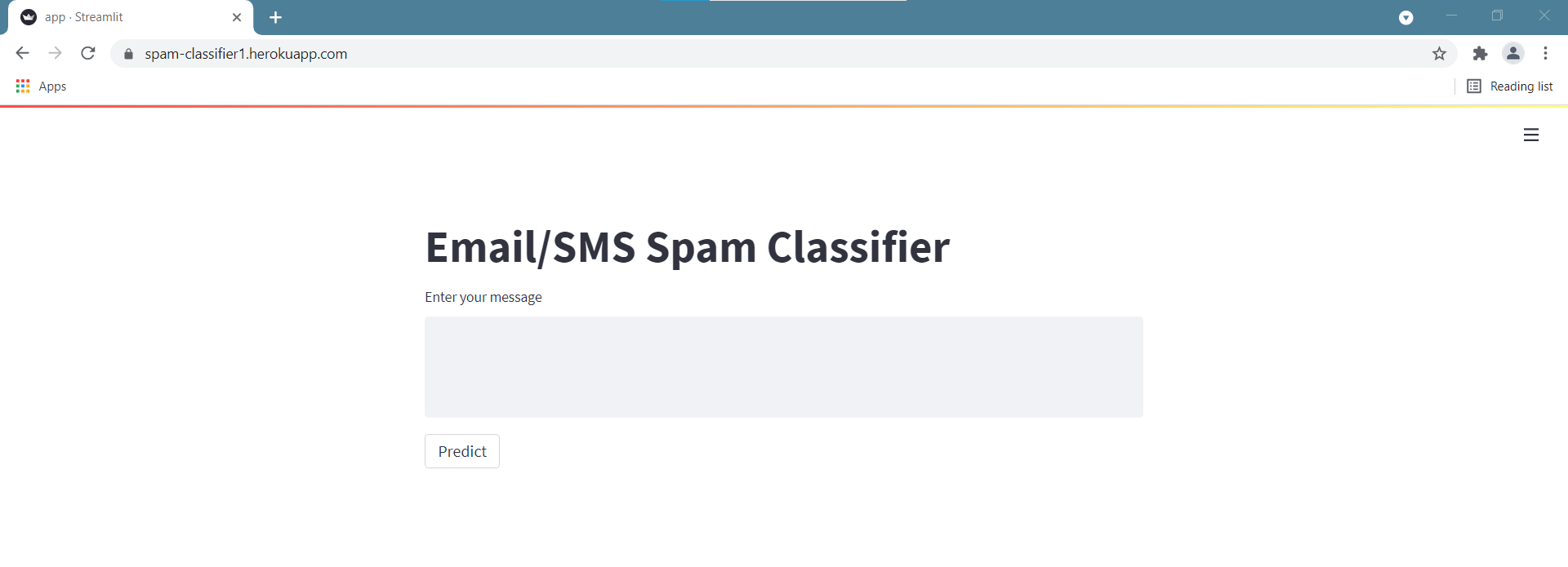 GitHub - adilcr01/Spam-Classifier-Streamlit