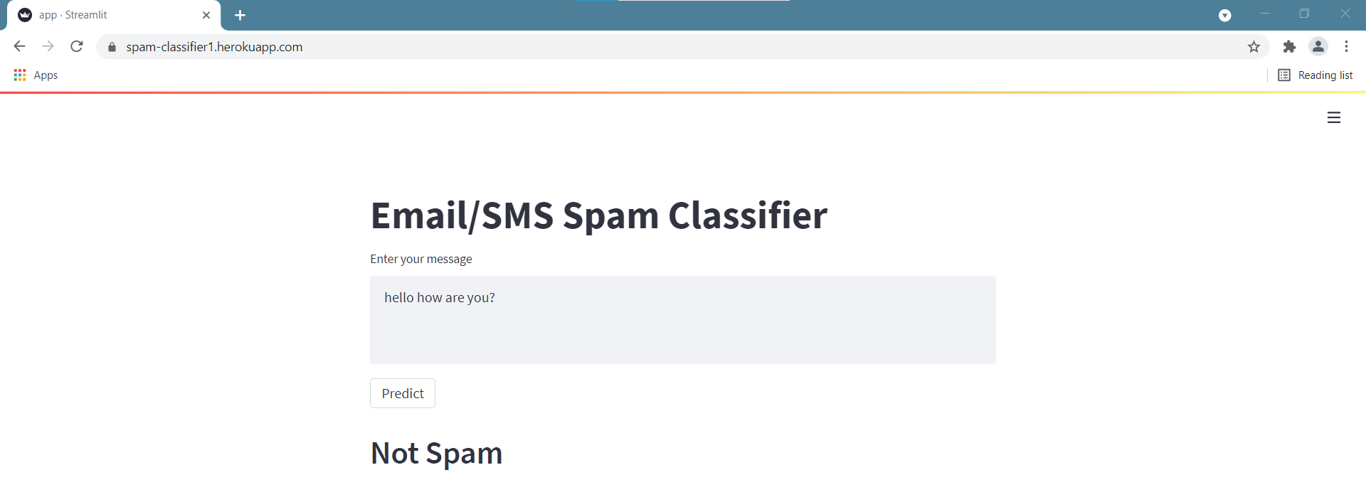 GitHub - adilcr01/Spam-Classifier-Streamlit