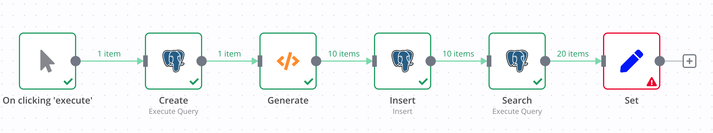 Postgres default query mode breaks pairedItems · Issue #4507 · n8n-io/n8n · GitHub