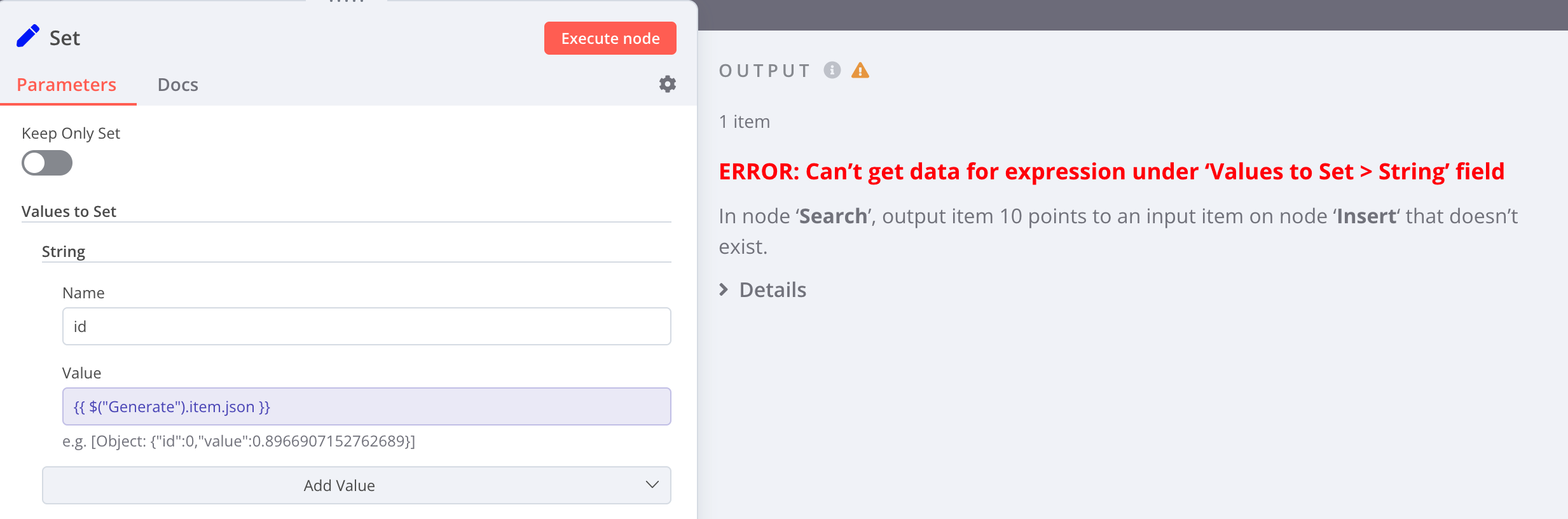 Postgres default query mode breaks pairedItems · Issue #4507 · n8n-io/n8n · GitHub