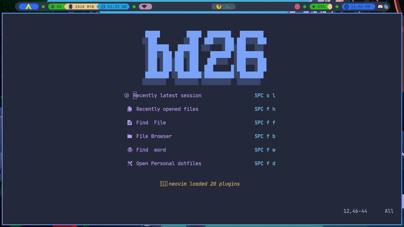 how to remove neovim loaded plugin or how to add the party icon in arch · Issue #196 · nvimdev ...