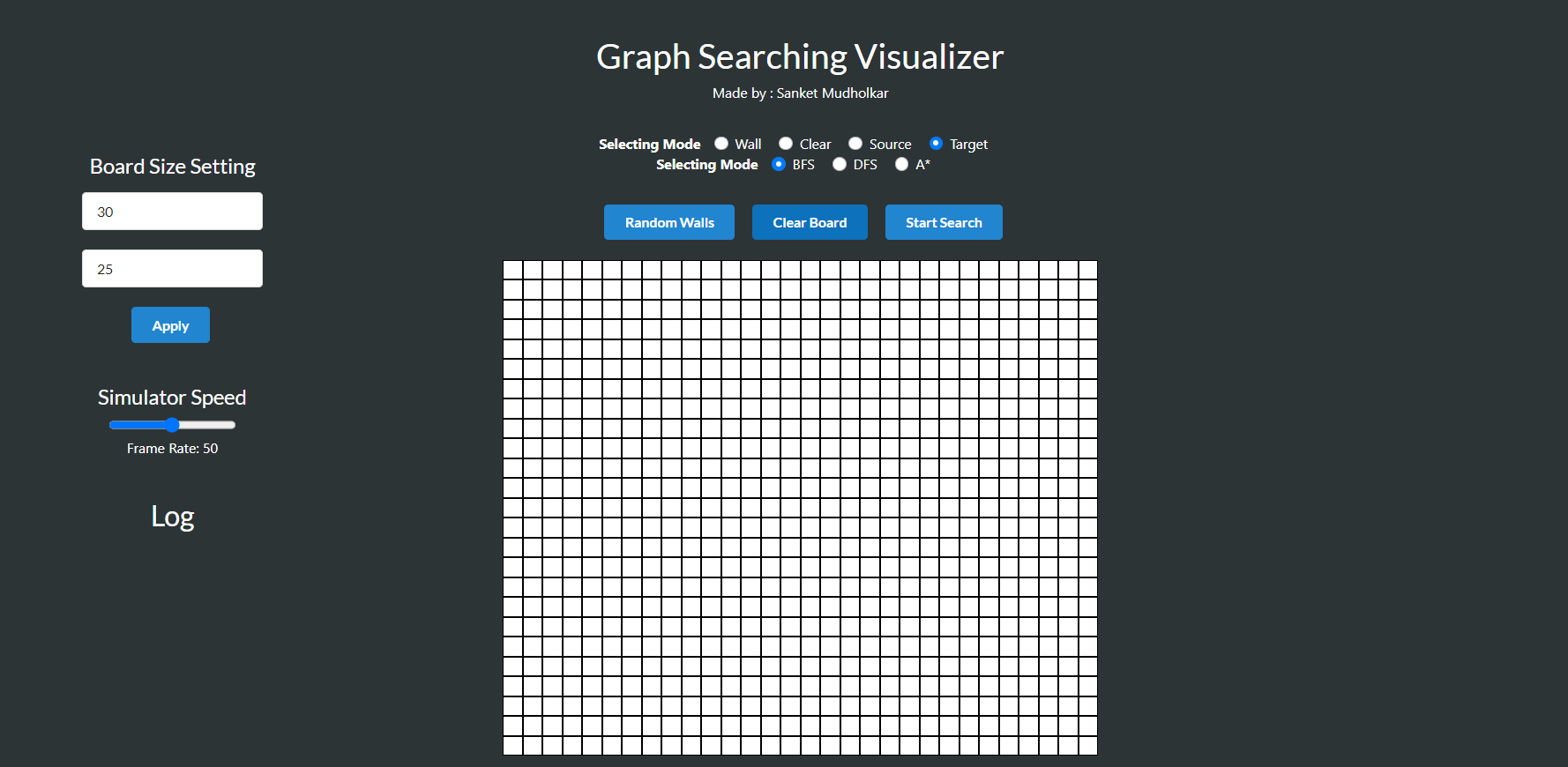 GitHub - sanket0708/GraphAlgoVisualizer
