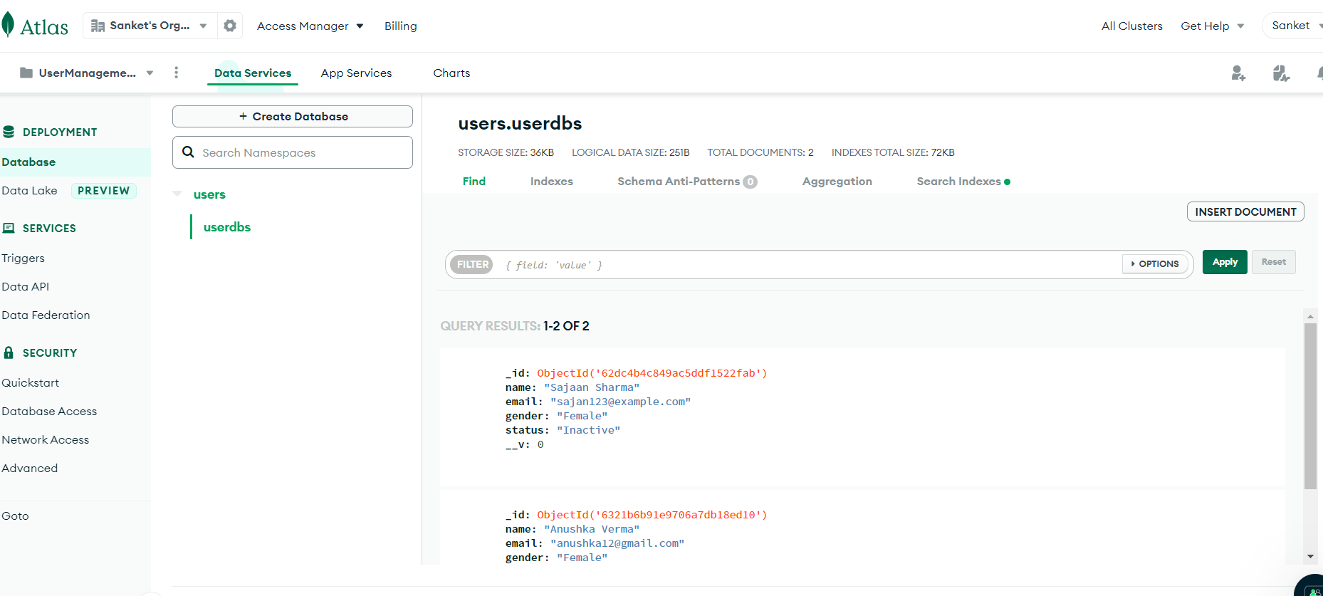 GitHub - sanket0708/UserManagement: User Management System Using NodeJS , MONGODB