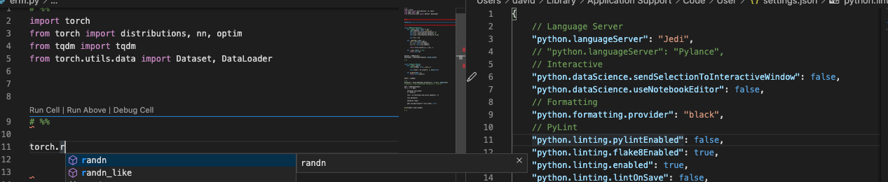 Auto complete not working for pytorch(1.6.0) · Issue #418 · microsoft/pylance-release · GitHub