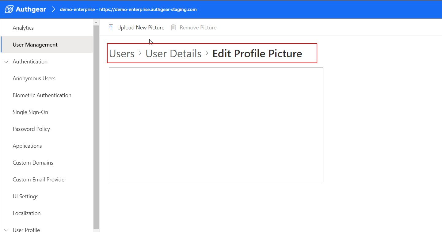 [Profile] Breadcrumb trails for 'Edit picture'/'Add identity' page does not match with design ...