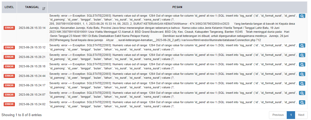 Bugerror Id Penduduk Out Of Range · Issue 6798 · Opensidopensid · Github