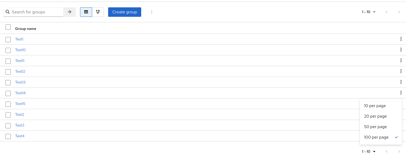 Paging not working for admin Groups UI · Issue #18003 · keycloak/keycloak · GitHub