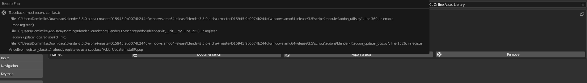 Can't enable BlenderKit because it is broken: AddonUpdaterInstallPopup · Issue #496 · BlenderKit ...